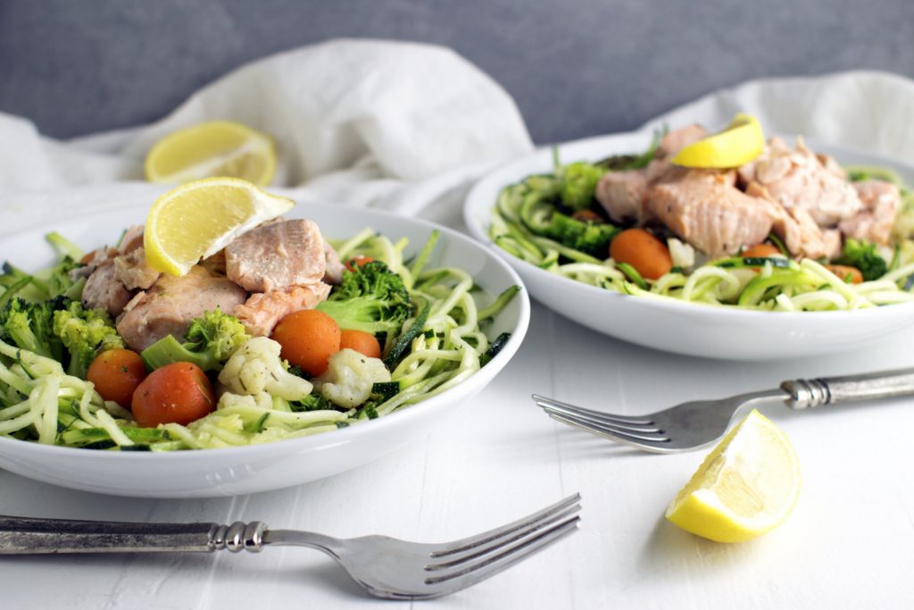 Salmon Primavera with Zoodles (Paleo, AIP, GAPS, Wahls, Whole30 ...